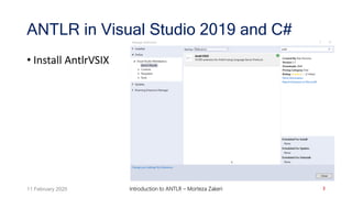 Antlr part3 getting_started_in_c_sharp | PPTX