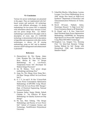 Low Power System on chip based design methodology | PDF | Computing | Technology & Computing