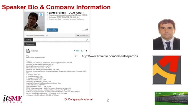 itSMF VISION14 - Ponencia - Santos_Pardos - Final | PPT