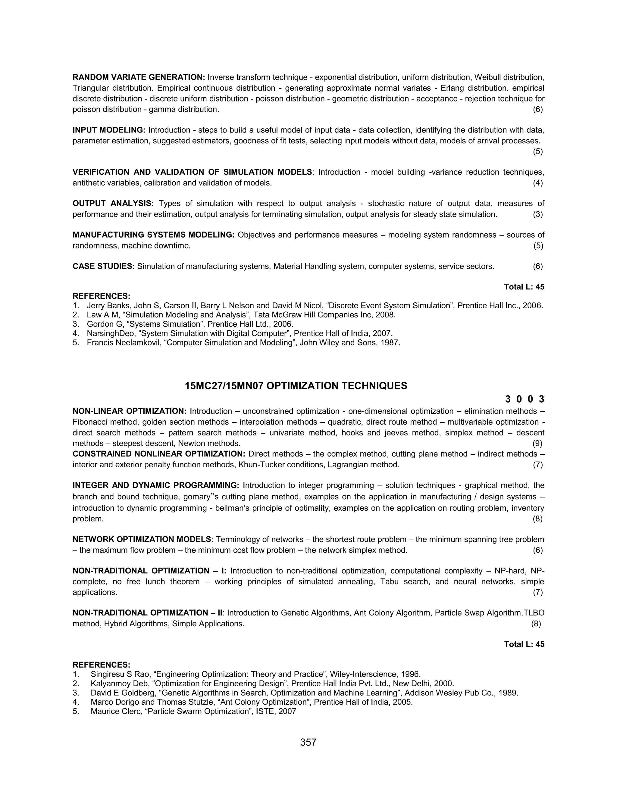 ME CIM syllabus | PDF