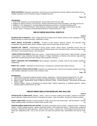 ME CIM syllabus | PDF