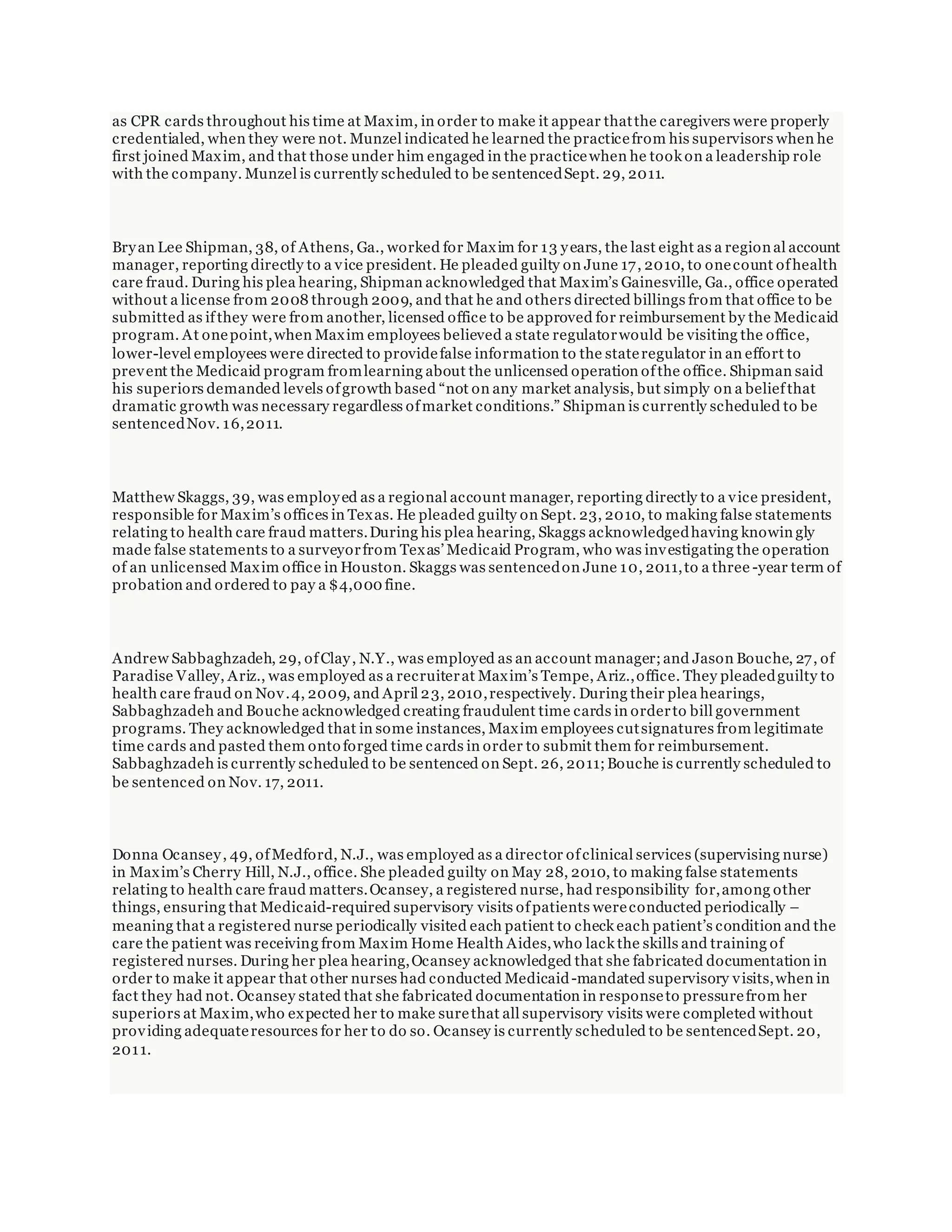 INHERITED SIT_BEFORE PIC-DOJ PRESS RELEASE MAXIM SETTLEMENT SEPT 2011 | PDF