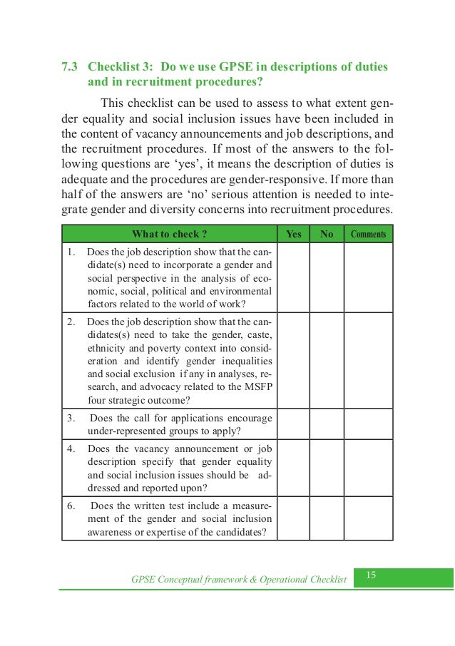 GPSE Conceptual framework and Operational Checklist_20151124050031