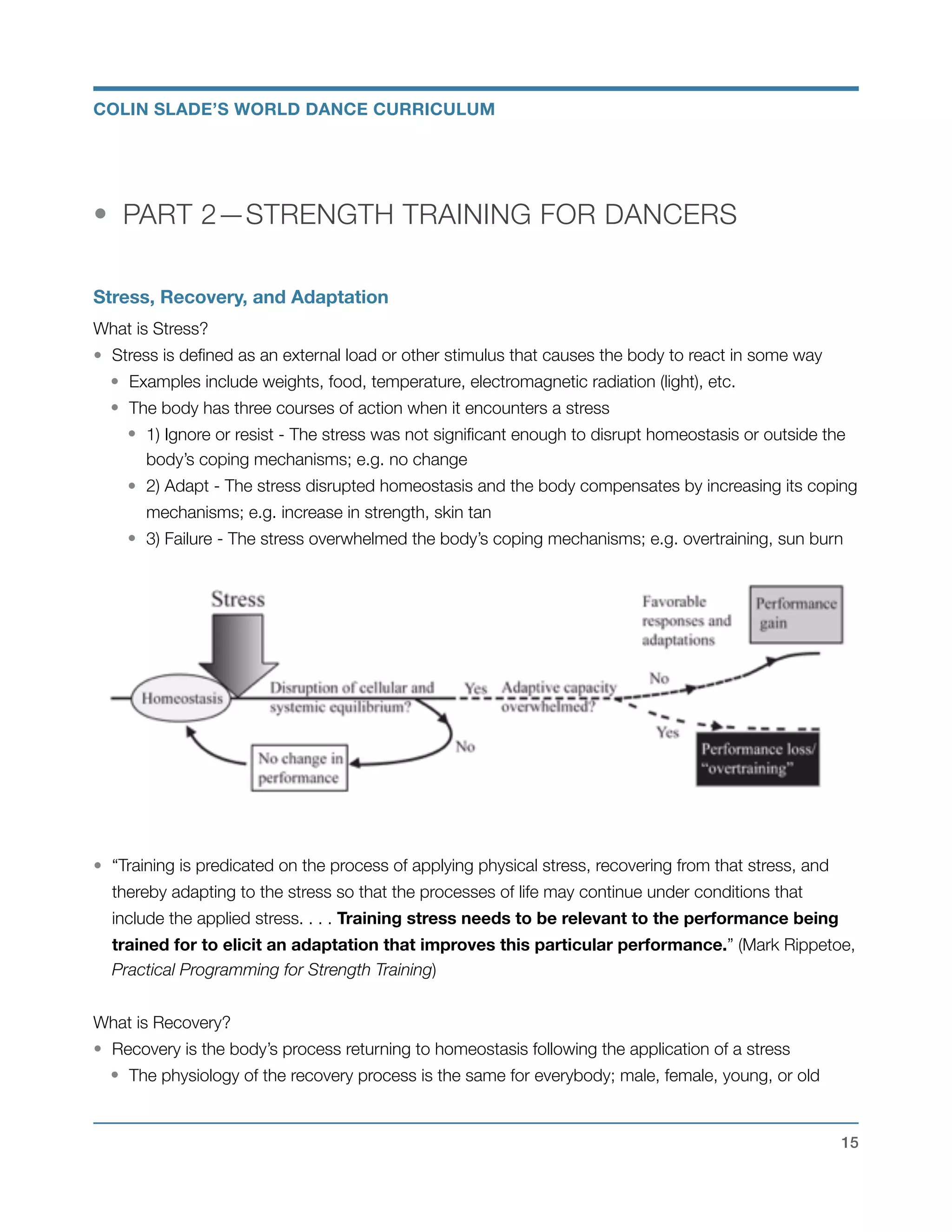 Strength Training for Dancers | PDF