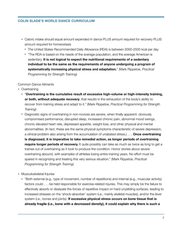 Strength Training for Dancers | PDF