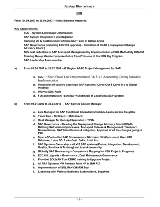 Joydeep Bhattacharya_CV_082015 | PDF | Operating Systems | Computer ...