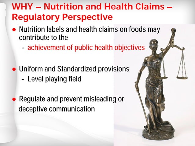 Nutrition and Health Claim - FINAL_Jul2012 | PDF
