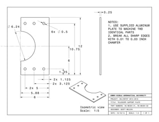 Telescope Mounting plate | PDF