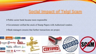 Thugs and Robbers -Telgi scam. | PPTX