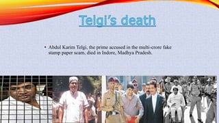 Thugs and Robbers -Telgi scam. | PPTX | Crime & Harmful Acts to ...