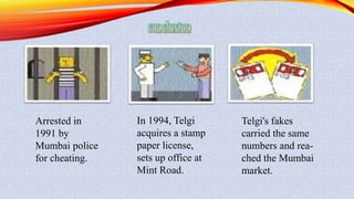 Thugs and Robbers -Telgi scam. | PPTX