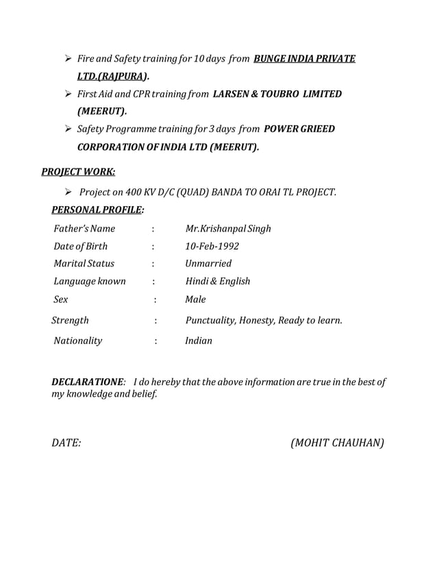 Mohit Resume Pdf