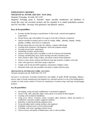 Resume fitter | PDF