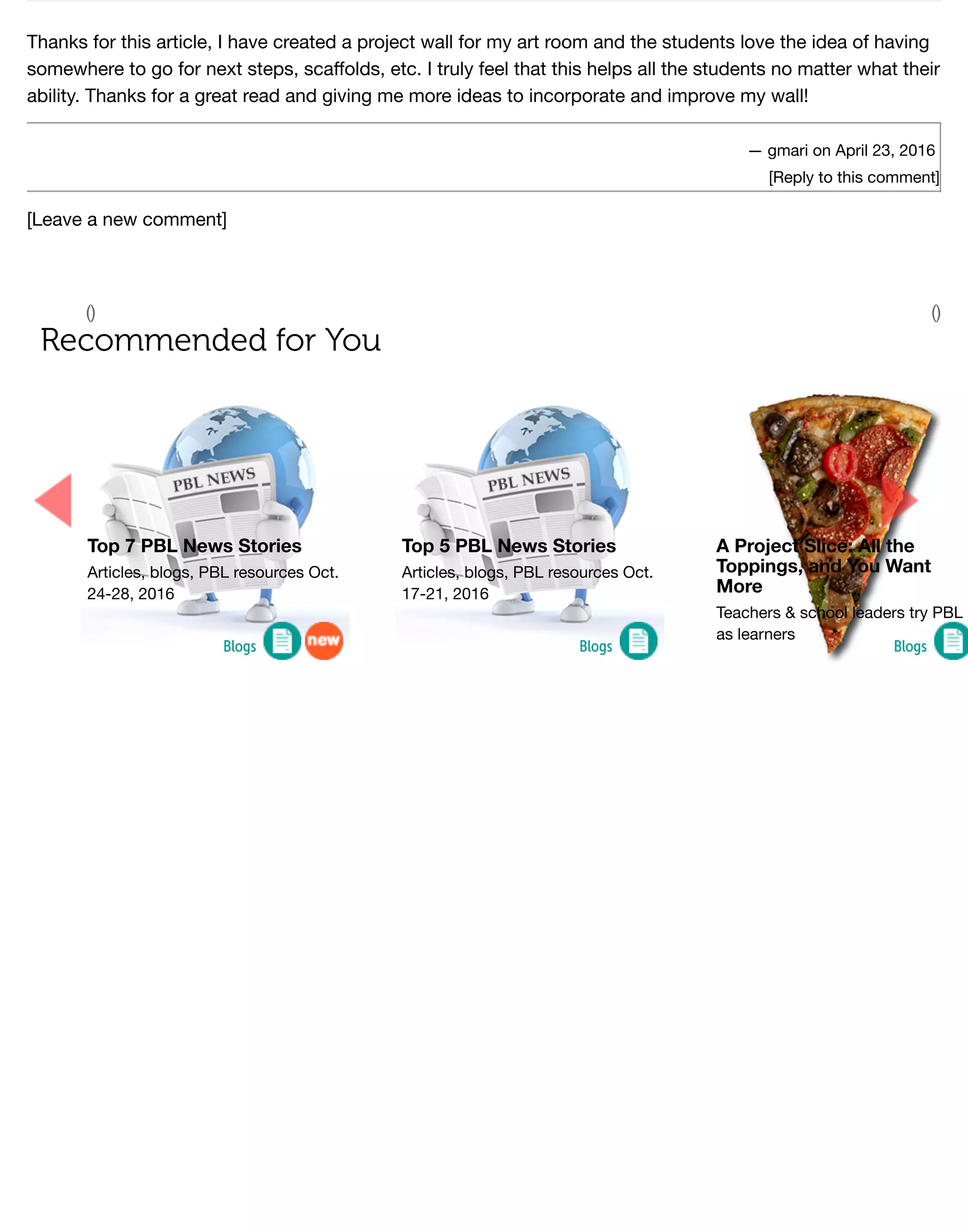 Using a Project Wall to Support Gold Standard Project Based Teaching ...