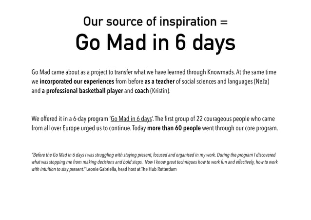 Go Mad_visual portfolio | PPT