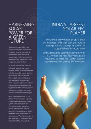 L&T Solar | PDF