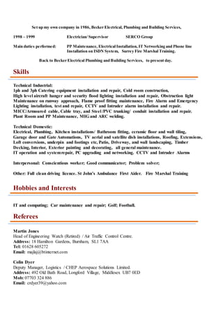 Martin Becker CV | DOCX
