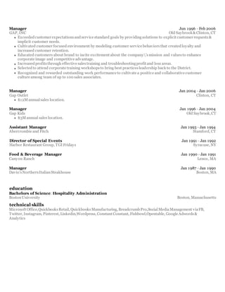 Bridget M Riordan Resume | PDF