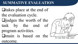 Formative and summative evaluation | PPTX