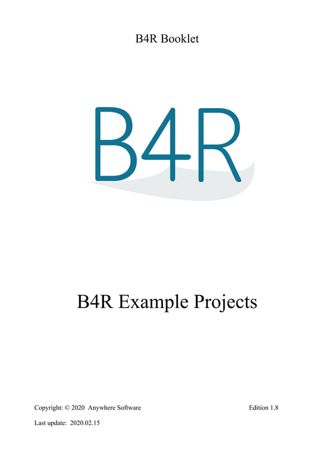 B4R - Arduino & ESP8266 with B4X programming language | PDF