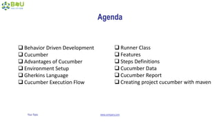 Sexy Using Cucumber - BDD in your project | PPTX