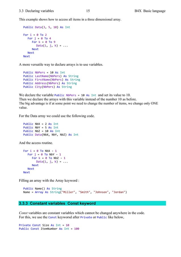 B4X Programming Language Guide v1.9 | PDF | Programming Languages ...