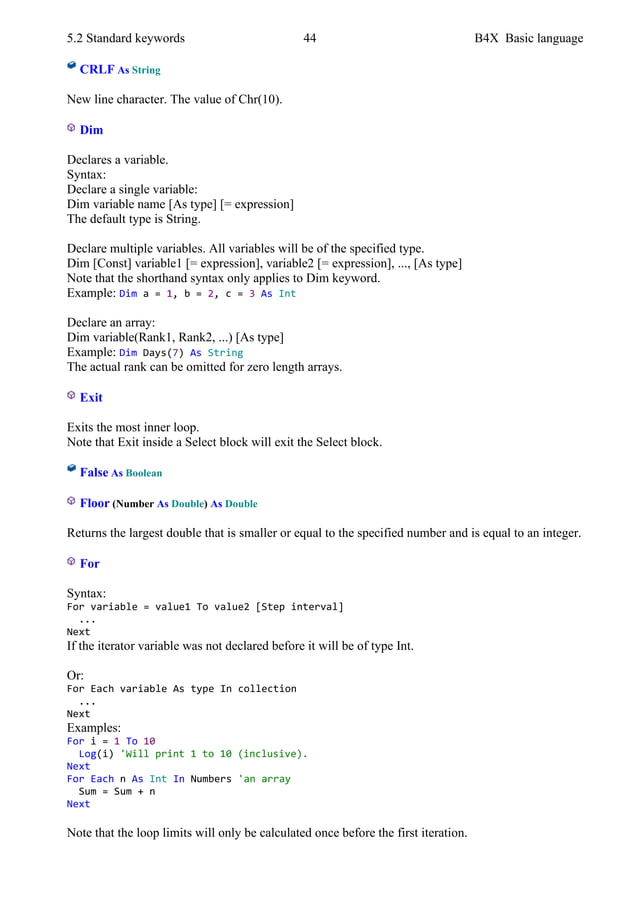 B4X Programming Language Guide v1.9 | PDF | Programming Languages | Computing