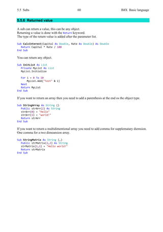B4X Programming Language Guide v1.9 | PDF | Programming Languages | Computing