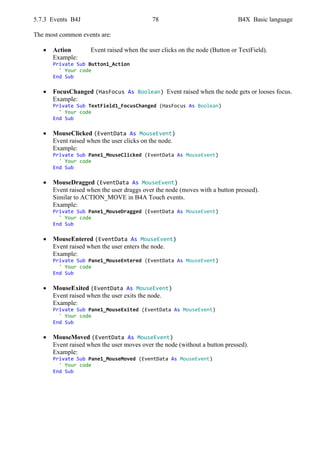 B4X Programming Language Guide v1.9 | PDF