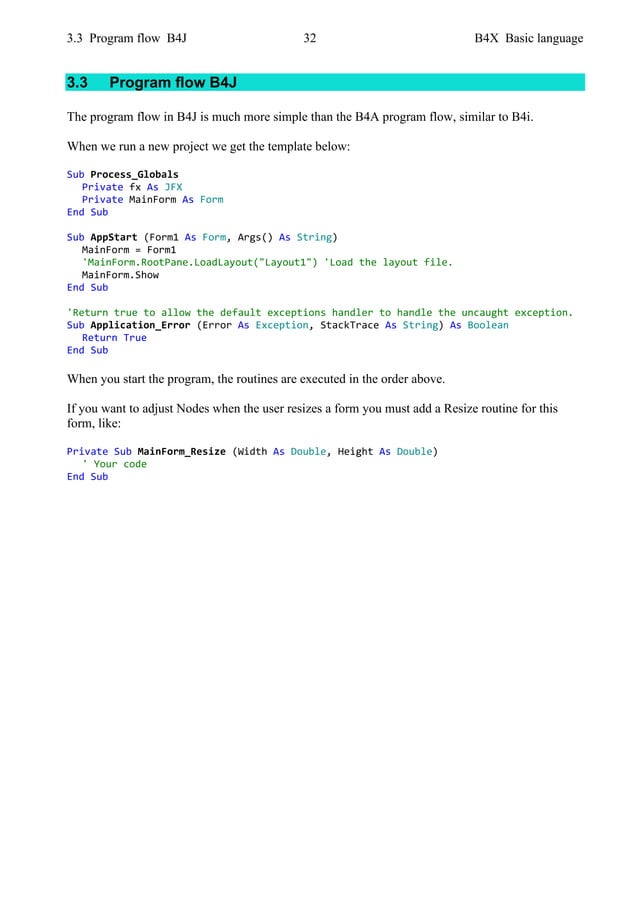 B4X Programming Language Guide | PDF