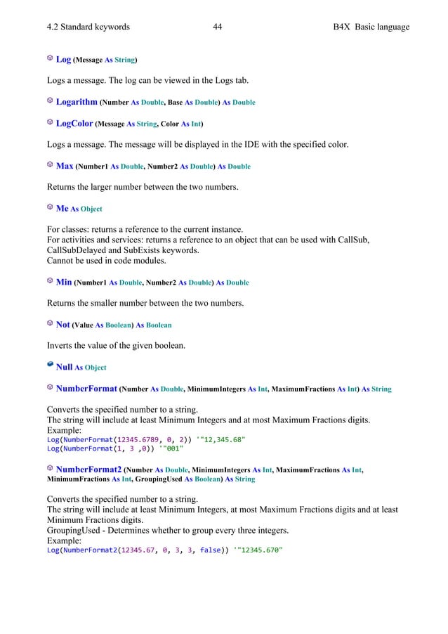 B4X Programming Language Guide | PDF