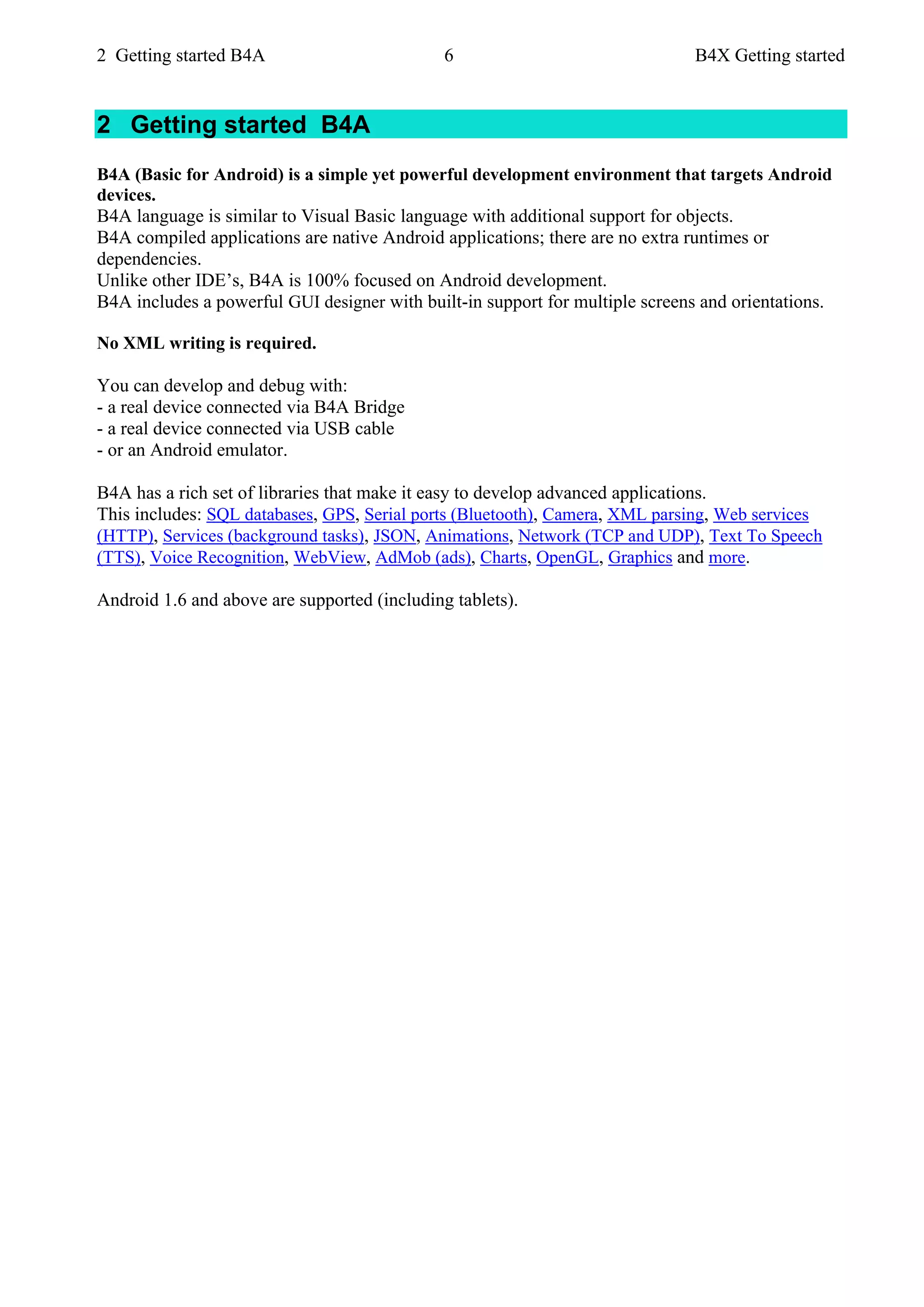 B4X Programming Gettings Started v1.9 | PDF