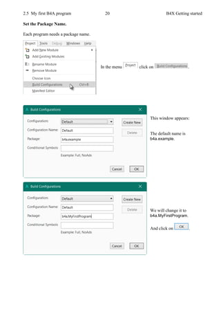 B4X Programming Gettings Started v1.9 | PDF