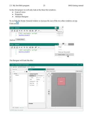 B4X Programming Gettings Started v1.9 | PDF