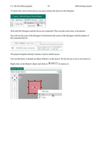 B4X Programming Gettings Started v1.9 | PDF