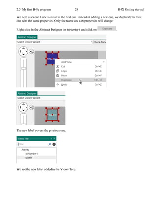 B4X Programming Gettings Started v1.9 | PDF