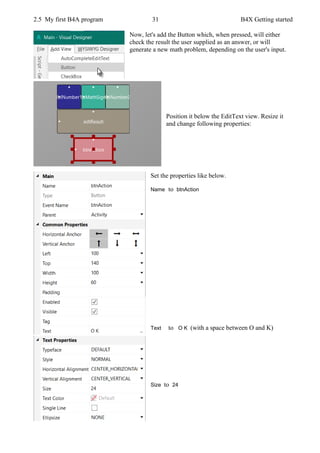 B4X Programming Gettings Started v1.9 | PDF