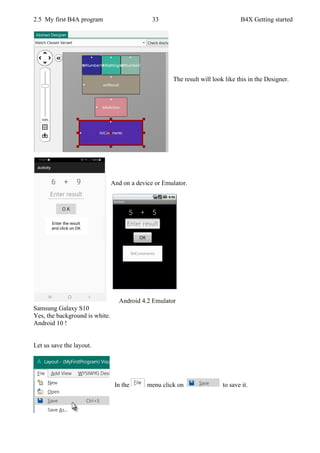 B4X Programming Gettings Started v1.9 | PDF