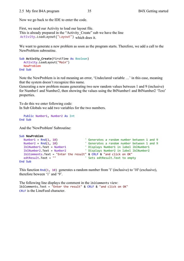 B4x Programming Gettings Started V19 Pdf