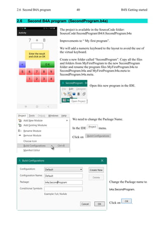 B4X Programming Gettings Started v1.9 | PDF