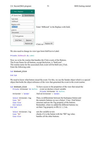 B4X Programming Gettings Started v1.9 | PDF