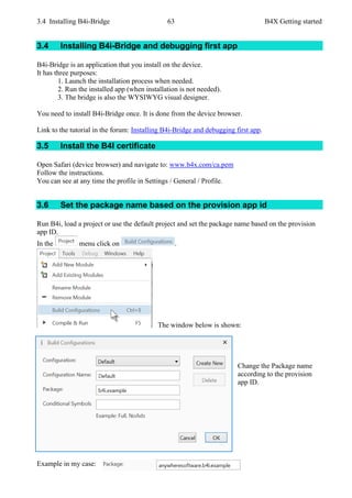 B4X Programming Gettings Started v1.9 | PDF