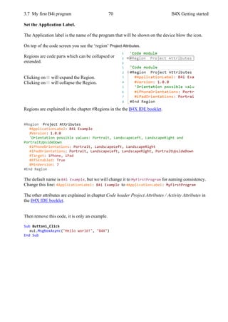 B4X Programming Gettings Started v1.9 | PDF