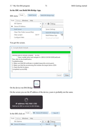 B4X Programming Gettings Started v1.9 | PDF