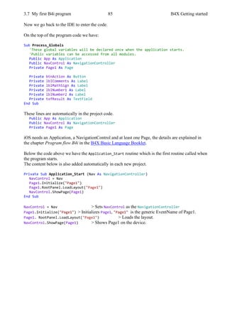 B4X Programming Gettings Started v1.9 | PDF