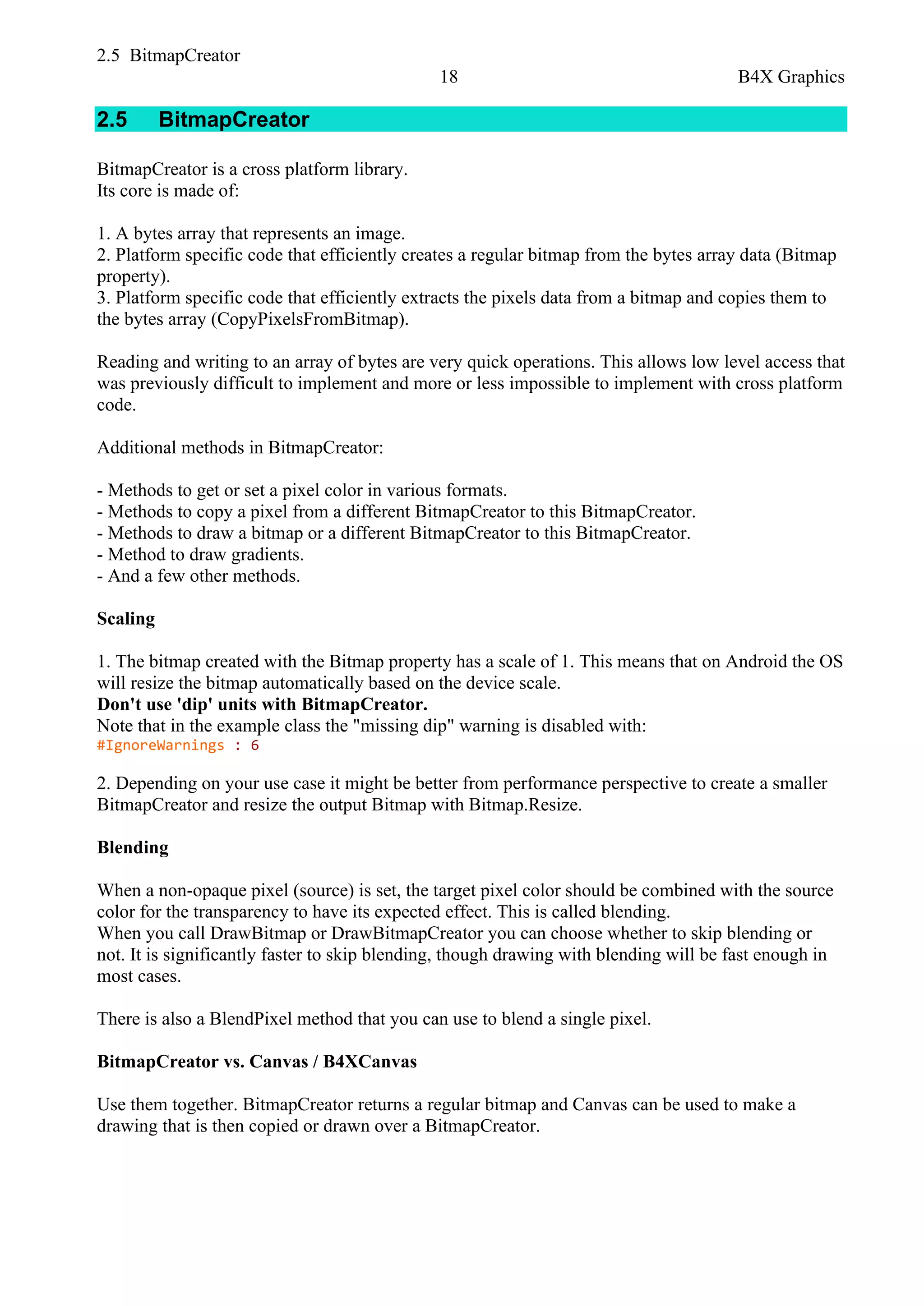 B4X Graphics Programming | PDF