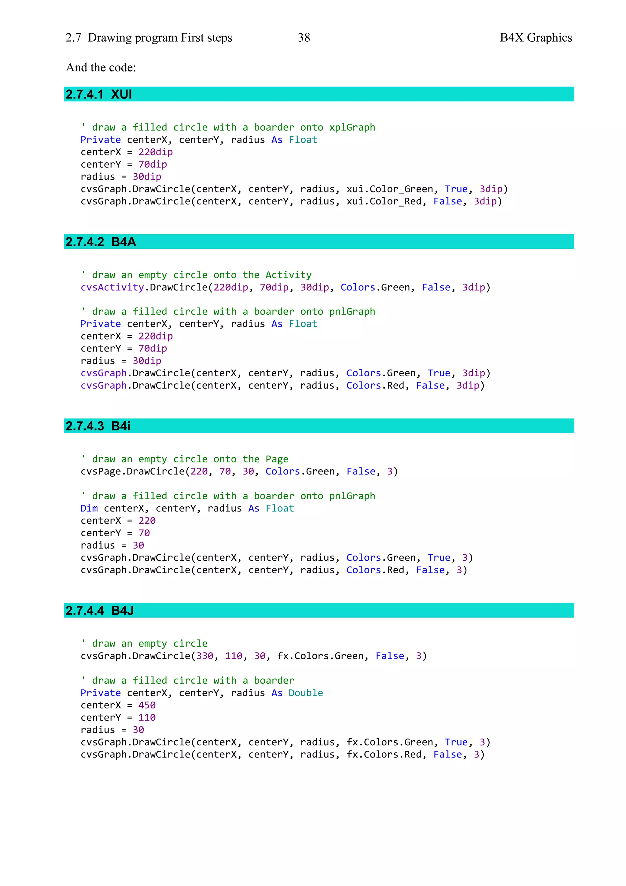 B4X Graphics Programming | PDF