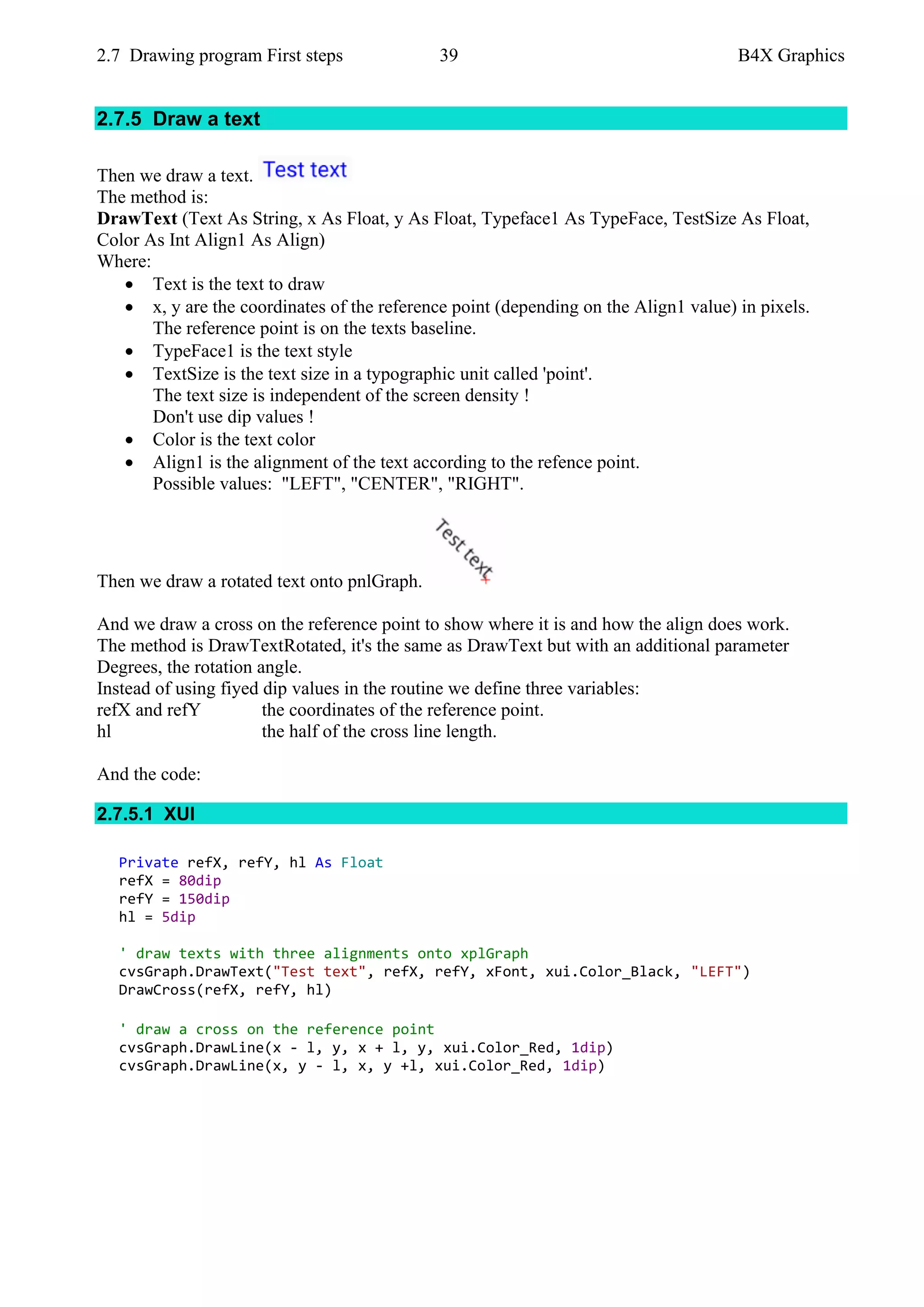 B4X Graphics Programming | PDF
