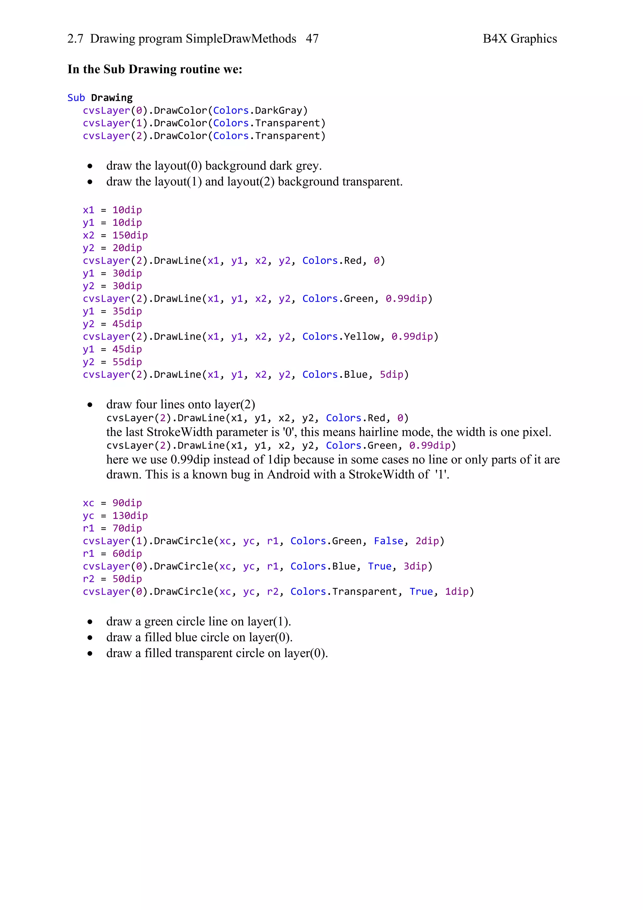 B4X Graphics Programming | PDF
