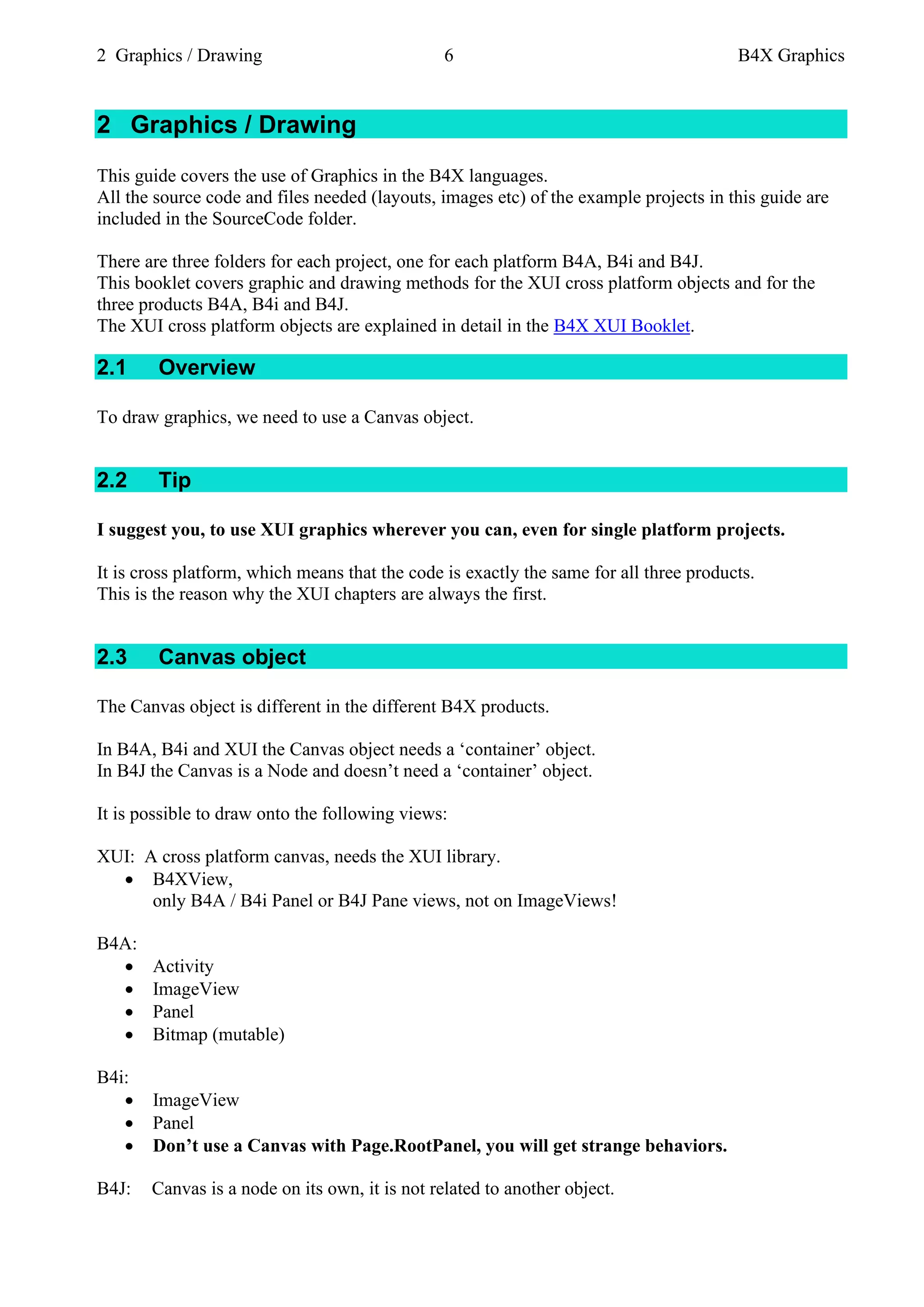 B4X Graphics Programming | PDF